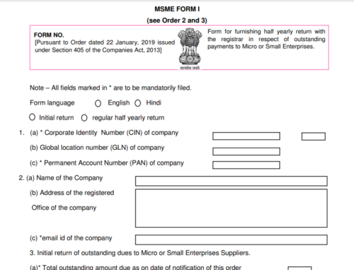 What is MSME Form 1 | Penalty | Applicability | Important Dates